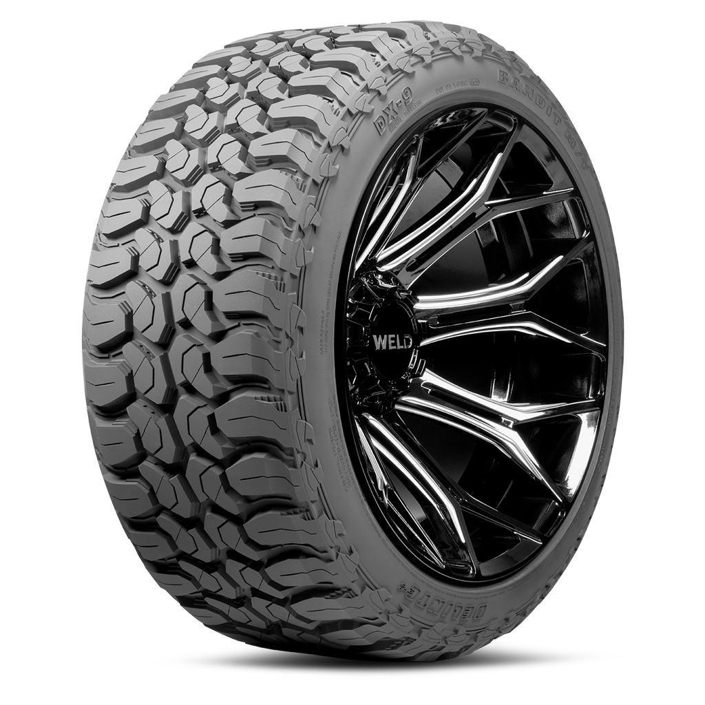 DELINTE DX-9 BANDIT MT 33X12.50R20LT Tires – Wheels Below Retail