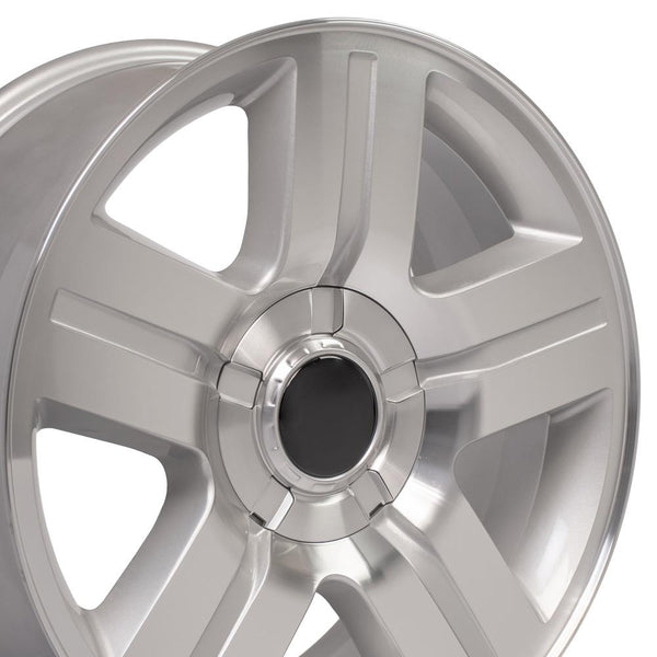 20" Replica Wheel CV84 Fits Chevrolet Silverado 20x8.5 Silver Wheel ...
