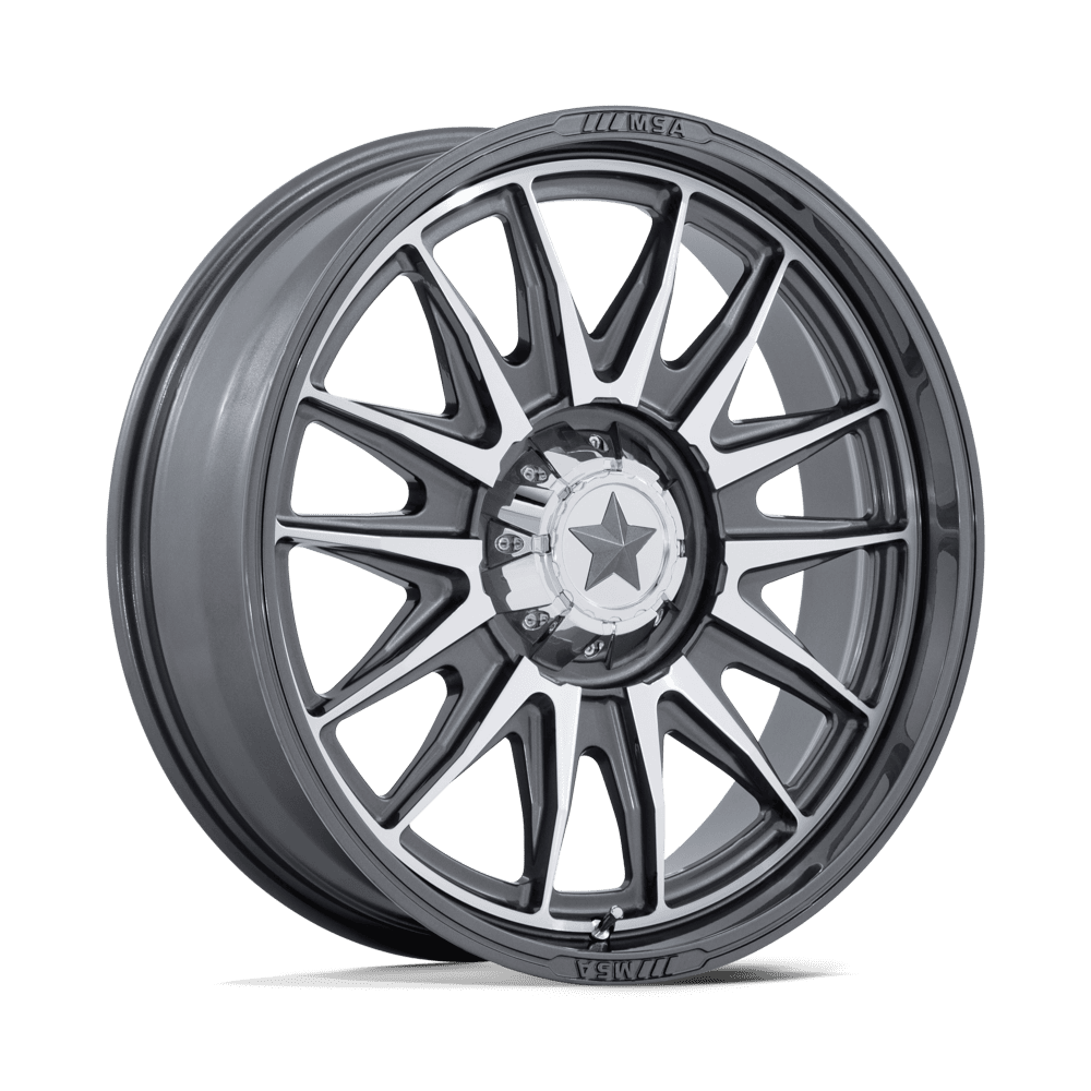 MSA OFFROAD WHEELS M55 COMMANDER UTV 15X7 10 4X137/4X156 PLATINUM W/ M ...