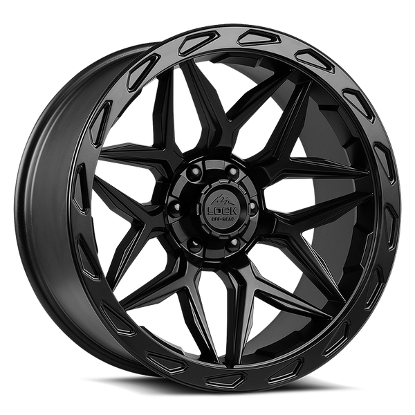 LOCK OFFROAD MATRIX 17X9 0 6X135/6X139.7 MATTE BLACK W MATTE BLACK RIN ...