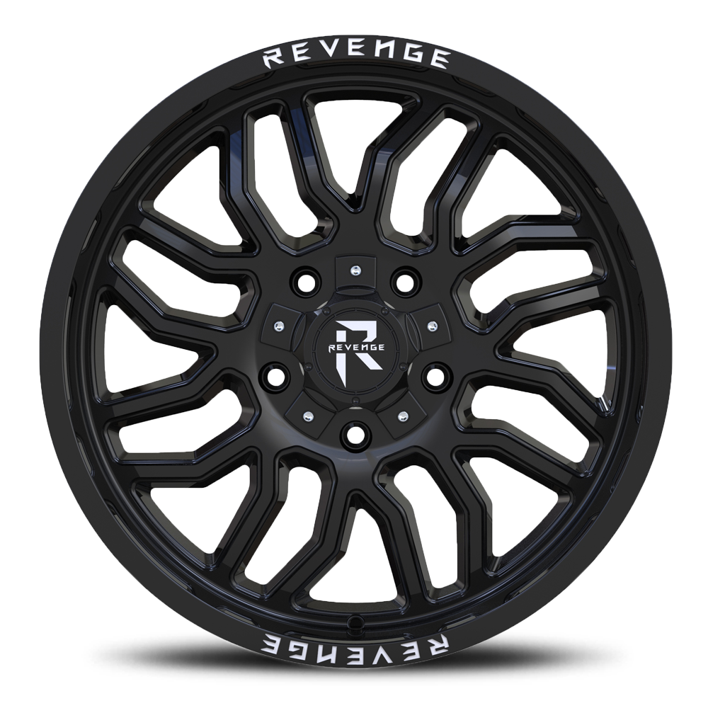 REVENGE OFFROAD RV205 20X10 -19 8X165.1 GLOSS BLACK – Wheels Below Retail