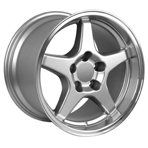 17" Replica Wheel CV01 Fits Chevrolet Corvette ZR1 17x11 Silver Wheel ...