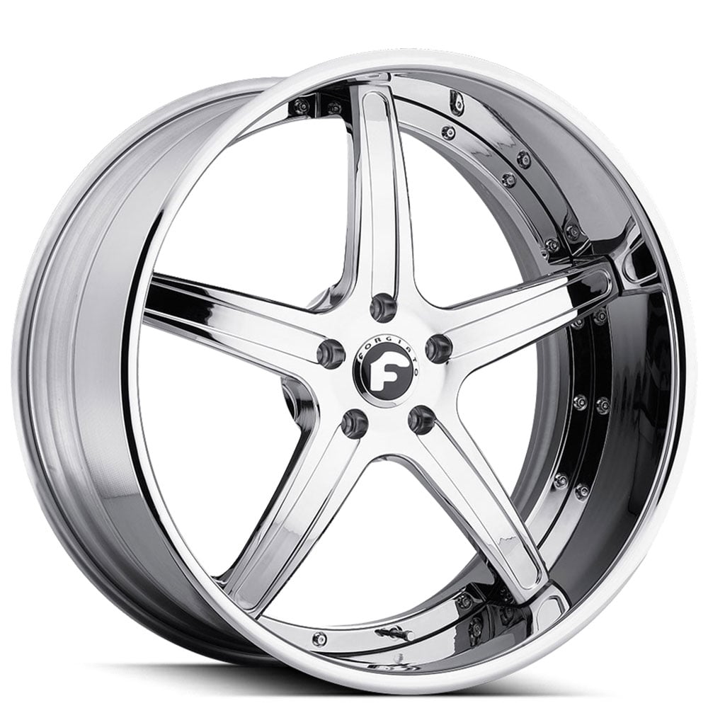 22" Staggered Forgiato Wheels Aggio-B Chrome Forged Rims – Wheels Below ...