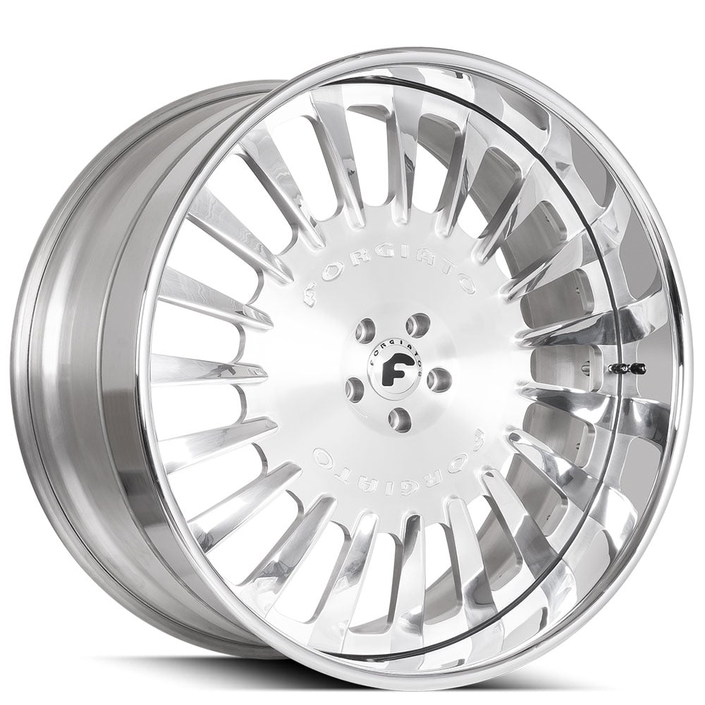 20" Forgiato Wheels Calibro Polished Face with Chrome Lip Forged Rims ...