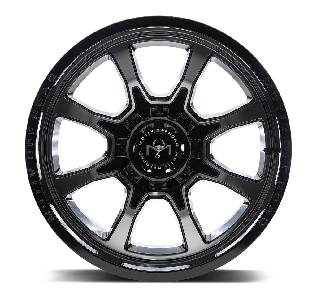 Motiv Off Road GLOCK 18X9 +18 5X5.50/5X150 Gloss Black Machined Face ...