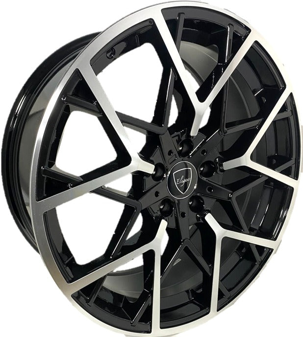 Elegant E009 18x8.5 35 5x114.3/Gloss Black Machine Face – Wheels Below ...