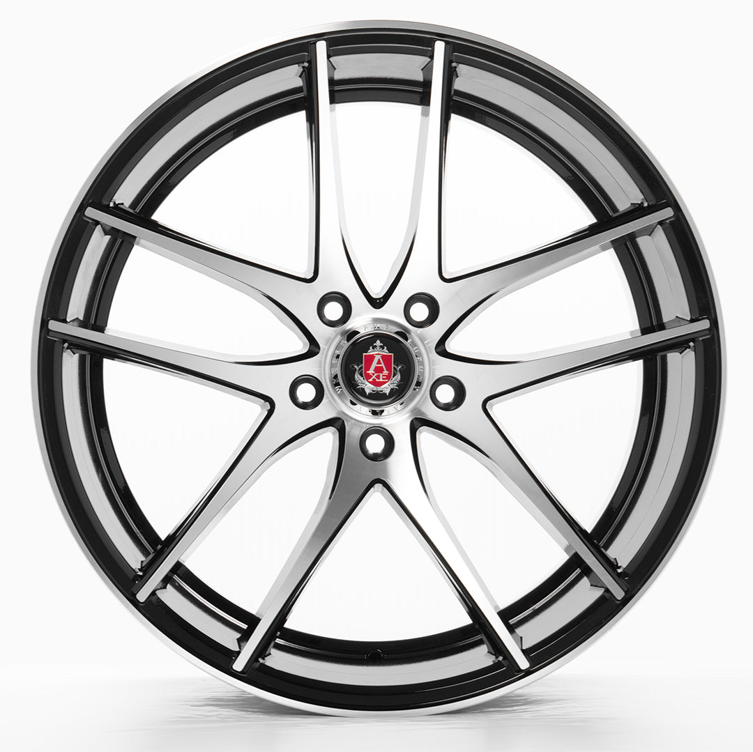 AXE EX19 20X10 45 BLANK BLACK AND POLISHED FACE – Wheels Below Retail