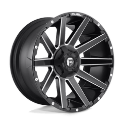 Fuel 1PC D616 CONTRA 20x9 20 5x127/5x139.7/5x5.0/5.5 MATTE BLACK MILLED ...