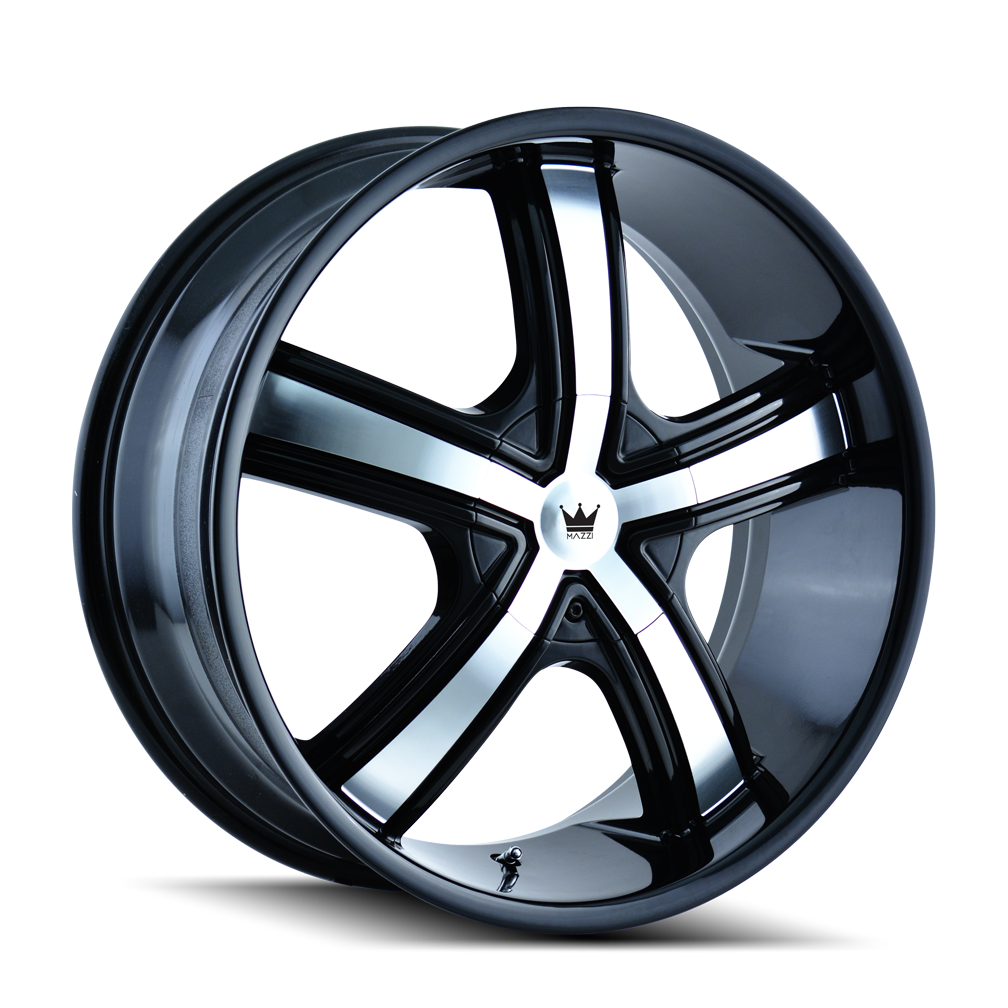 MAZZI BOOST 359 18X7.5 40 5x112/5x120 BLACK/MACHINED | Wheels Below Retail