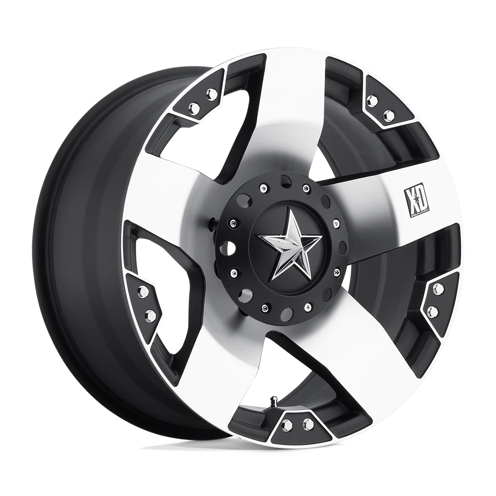 XD XD775 ROCKSTAR 17X9 -12 8X170 MACHINED FACE WITH MATTE BLACK WINDOWS ...