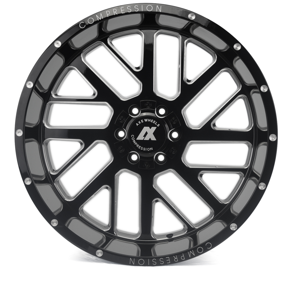 AXE Compression Forged Off-Road AX2.0 20x12 -44 8x180 Gloss Black ...