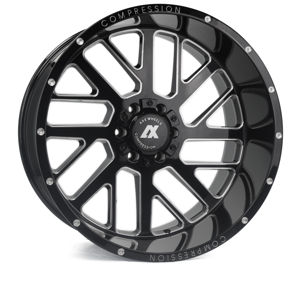 AXE Compression Forged Off-Road AX2.0 20x12 -44 8x180 Gloss Black ...