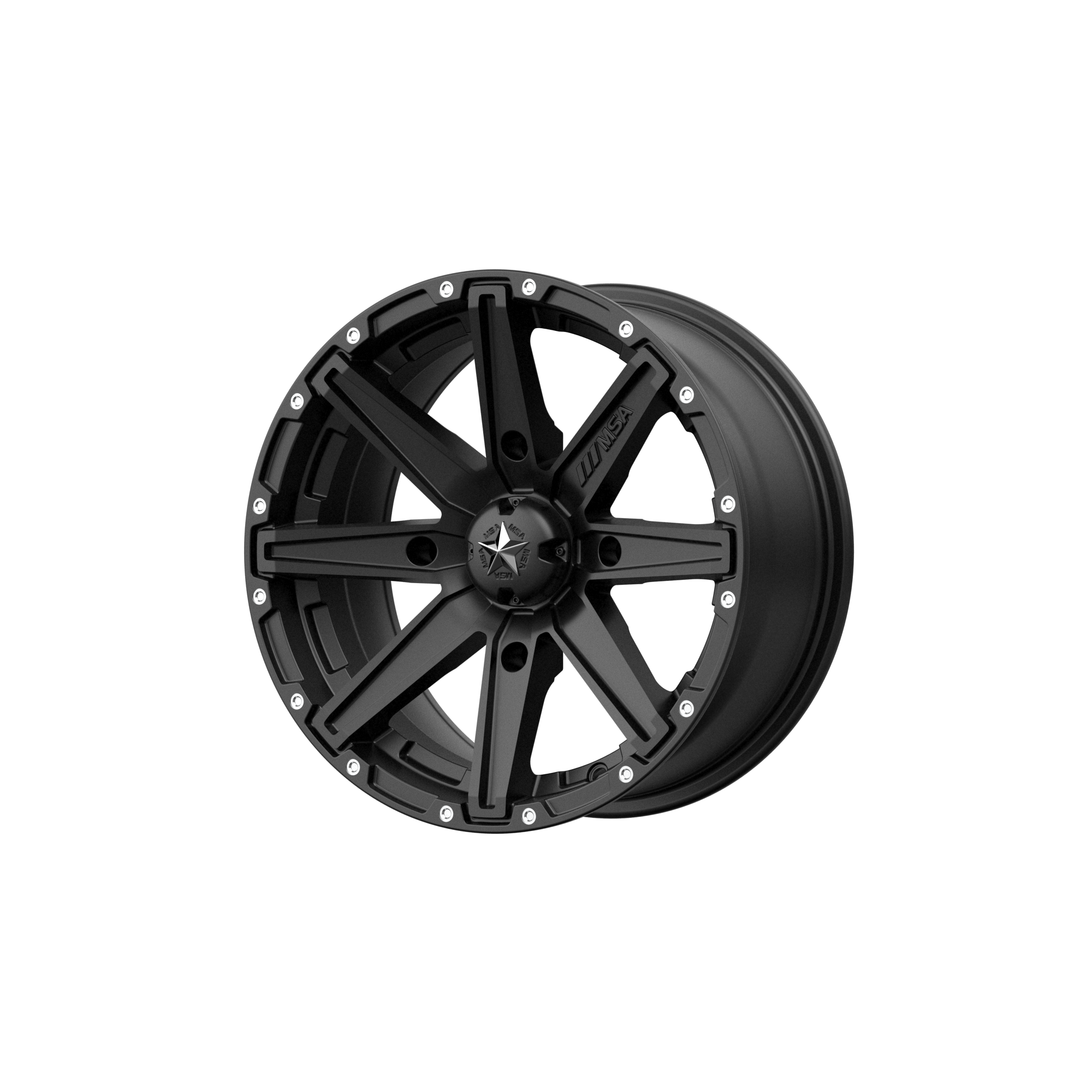 MSA Offroad Wheels M33 CLUTCH 15x7 10 4x110/4x110 Satin Black | Wheels ...