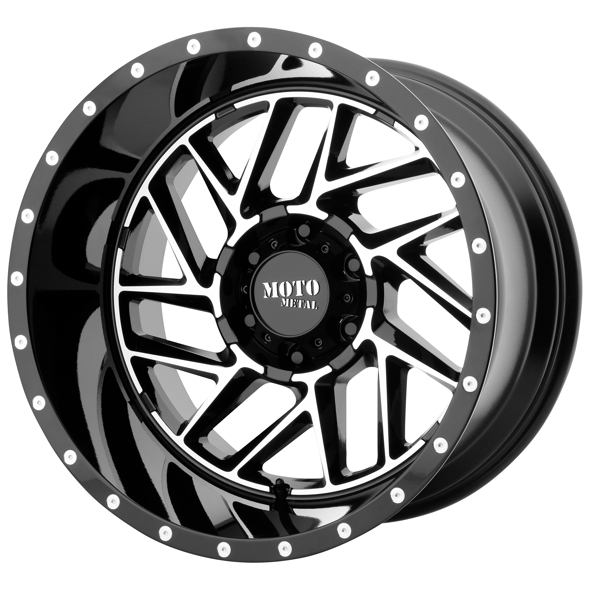 Moto Metal MO985 BREAKOUT 20x12 -44 8x170/8x170 Gloss Black Machined ...
